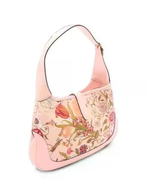 Gucci 2010s Jackie Flora Shoulder Bag - Pink