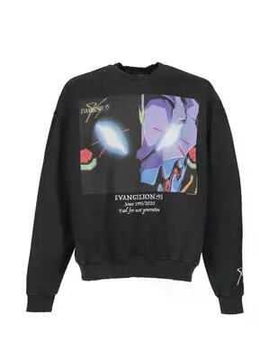 EVANGELI0N 95 Graphic-print Cotton Sweatshirt