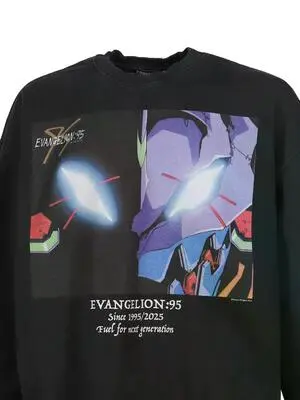 EVANGELI0N 95 Graphic-print Cotton Sweatshirt