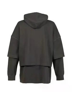 ARNODEFRANCE Layered-design Logo-print Hoodie