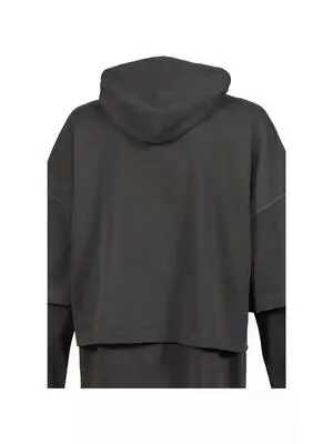 ARNODEFRANCE Layered-design Logo-print Hoodie
