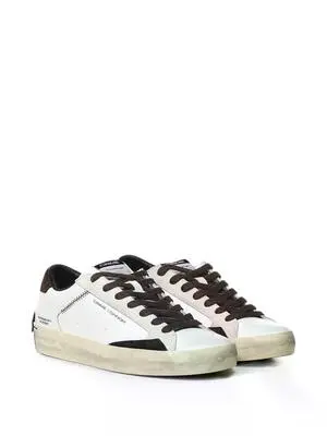 CRIME LONDON Distressed Leather Sneakers