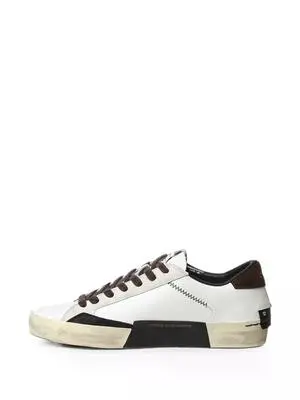 CRIME LONDON Distressed Leather Sneakers