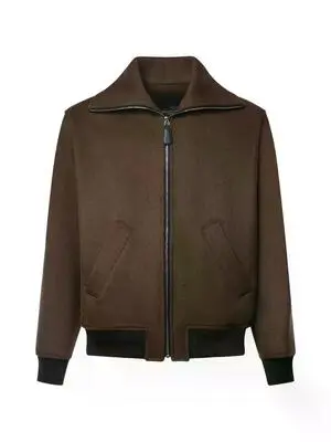 GIULIANO GALIANO Trudy Zip-up Bomber Jacket - Brown