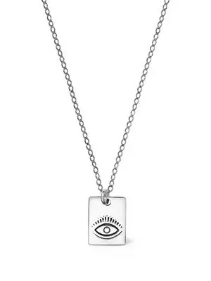 OBSIDIAN Hypnos Eye Necklace - Silver