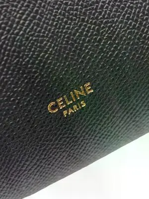 Celine 2000-2026 Nano Grained Calfskin Belt Bag Satchel - Black