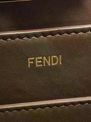 Fendi Antonio Lopez Medium Zucca Coated Canvas Peekaboo Iseeu Satchel - Brown
