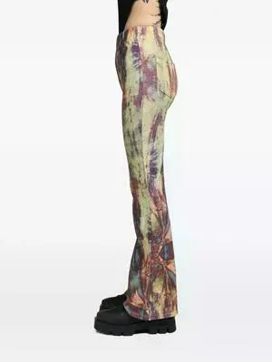 VIVAMUS Earth Tie-dye Flared Trousers