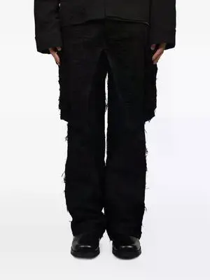 TROUBLED WATERS Double-layer Distressed Cargo Pants
