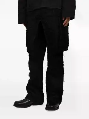 TROUBLED WATERS Double-layer Distressed Cargo Pants