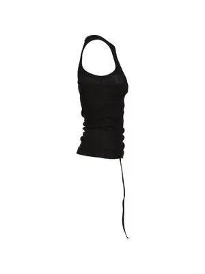 BOHEMSEO Layered Ruched-detail Tank Top