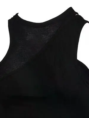 BOHEMSEO Layered Ruched-detail Tank Top