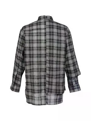 WIZZARD Asymmetric Checked Shirt