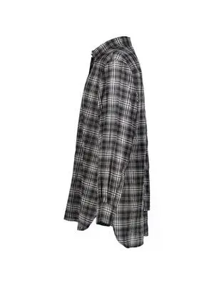 WIZZARD Asymmetric Checked Shirt
