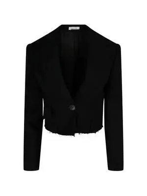 Alexander McQueen Raw-hem Cropped Jacket