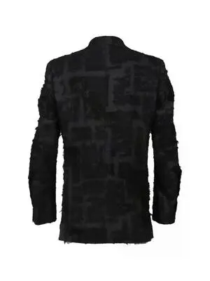 MINUS Distressed Checked Tailored Blazer