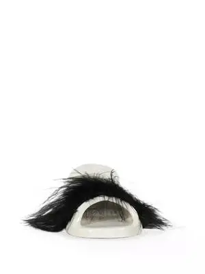 YESCERAMIC X Nubian Fur-trimmed Shoe Incense Holder