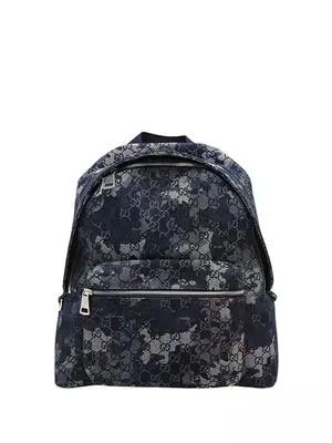Gucci 2000-2015 Gg Denim Camouflage Backpack