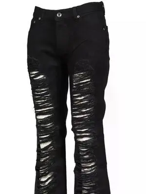 BOHEMSEO Distressed Semi-bootcut Jeans