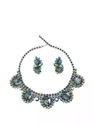 JENNIFER GIBSON JEWELLERY Leaf-motif Jewellery Set - Silver