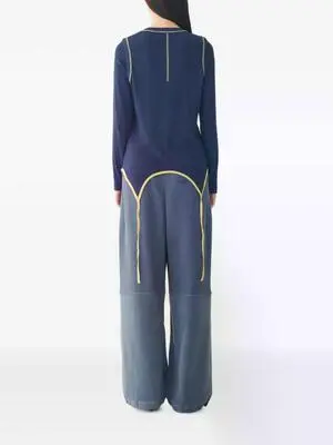 STUDIO TOMBOY Pigment-dyed Wide-leg Track Pants