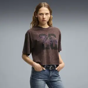 PUMA Las Vegas Oversized Graphic T-shirt - Brown