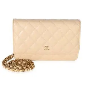 Chanel Quilted Caviar Classic Wallet On Chain