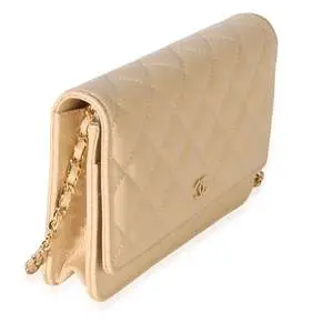 Chanel Quilted Caviar Classic Wallet On Chain