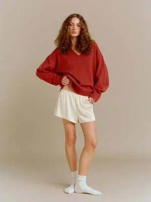 REFORMATION Gracie Satin Pajama Short