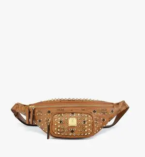 Mcm Fursten Belt Bag In Gold Crystal Visetos