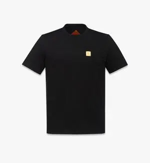 Mcm Logo Plate T-shirt - Black