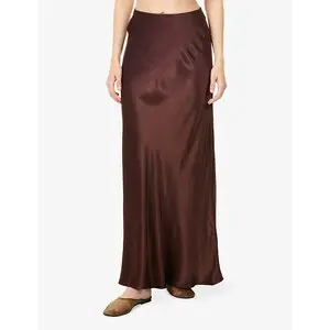 Rails Romina Bias-cut Satin Maxi Dress