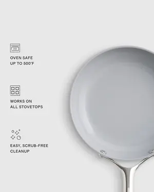 Quince Ceramic Nonstick 12" Frying Pan - Ivory