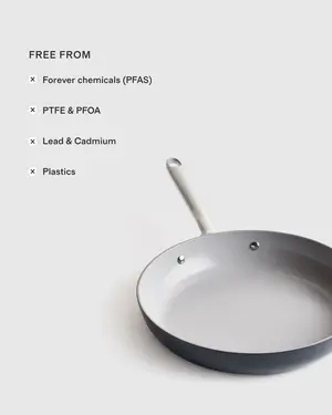 Quince Ceramic Nonstick Frying Pan Set: 10" & 12 - Navy