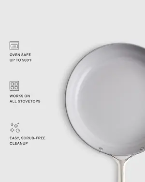 Quince Ceramic Nonstick Frying Pan Set: 10" & 12 - Navy