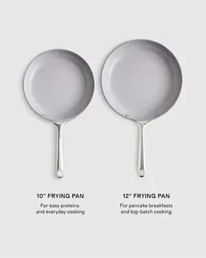 Quince Ceramic Nonstick Frying Pan Set: 10" & 12 - Navy