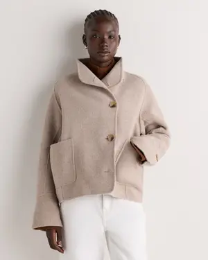 Quince Double-faced Merino Wool Jacket - Oat