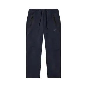 Nike Sportswear Tech Fleece Open-hem Sweatpants 'obsidian Heather/black - Blue