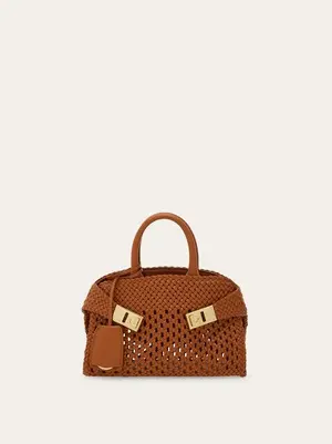 FERRAGAMO Hug Mini Handbag - Brown