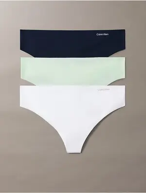 Calvin Klein Invisibles 3-pack Thong - Seafoam Wave Multi