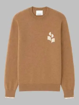 MARANT Antea Logo Cotton-wool Sweater - Brown