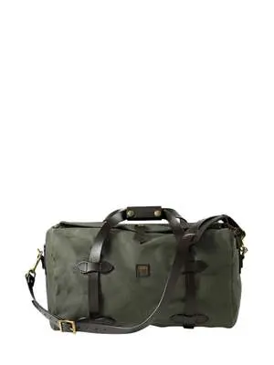 Filson Twill Texture Top Handle Bag With Adjustable Shoulder Strap - Green