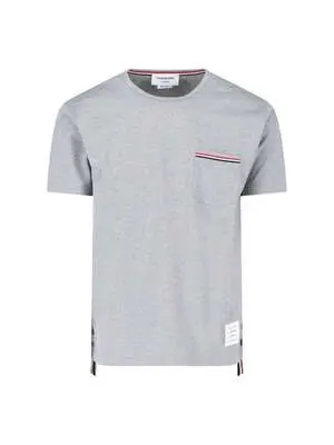 Thom Browne Short-sleeve Pocket T-shirt - Grey