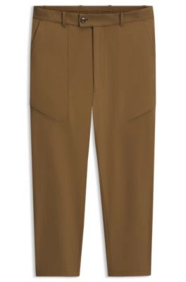 BOSS Porsche X Regular-fit Pants In Stretch Fabric