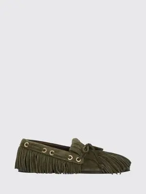 Etro Suede Calfskin Loafers - Green