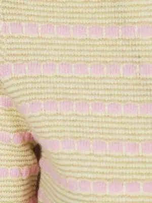 Guest In Residence Striped Cashmere Cardigan - Beige