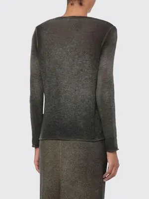 Avant Toi Abstract Pattern V-neck Jumper In Pure Cashmere - Green