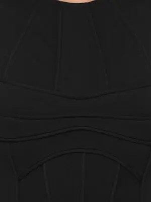 Attico Jersey Sheath Midi Dress
