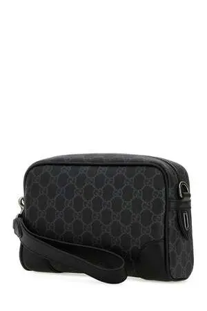 Gucci Printed Canvas Small Gg Emblem Crossbody Bag