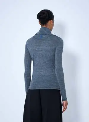 JIL SANDER Quarter-zip Long Sleeve Top